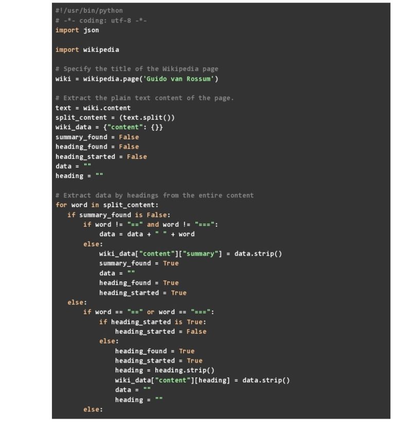 Wikipedia Data Extraction Using Python Promptcloud